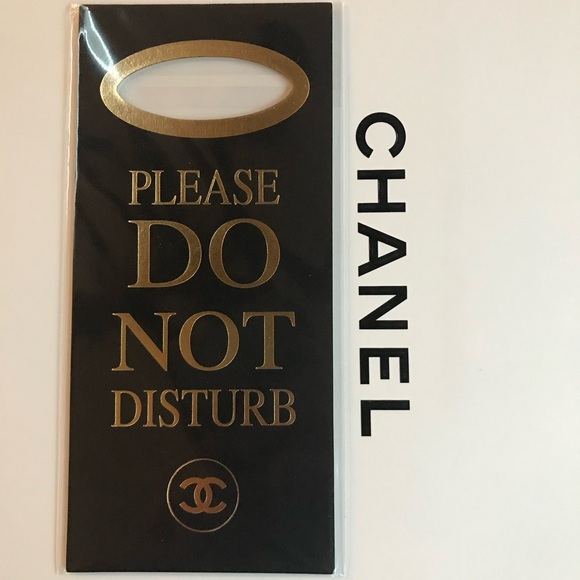 CHANEL | Other | Chanel Sealed Door Hanger Please Do Not Disturb | Poshmark